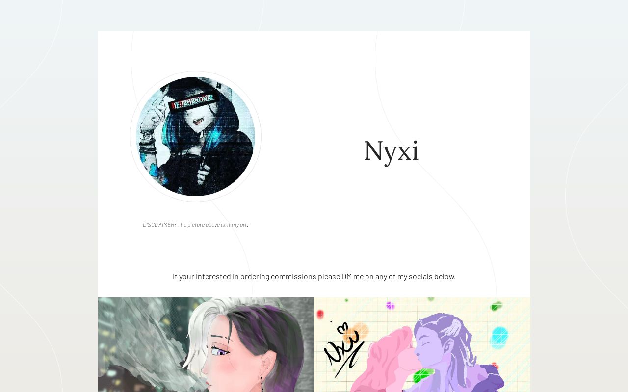 Nyxi's Art Portfolio
